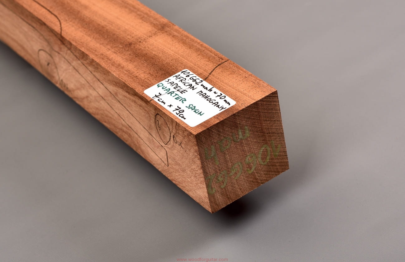 AFRICAN MAHOGANY guitar neck blank Wood For Guitar