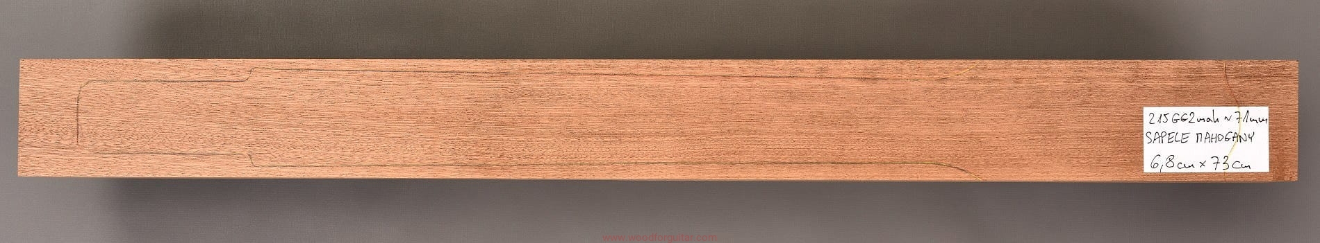 MAHOGANY guitar neck blank, 71 mm Wood For Guitar