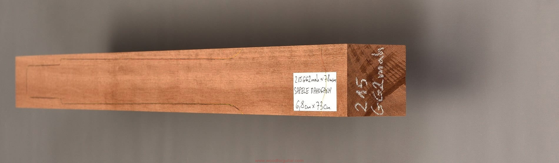 MAHOGANY guitar neck blank, 71 mm Wood For Guitar